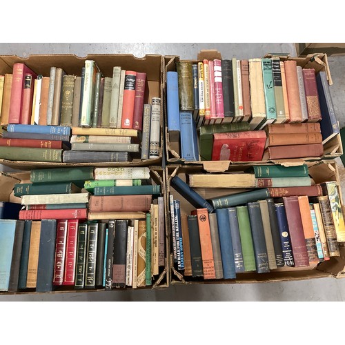 4 BOXES OF VINTAGE HARDBACK BOOKS