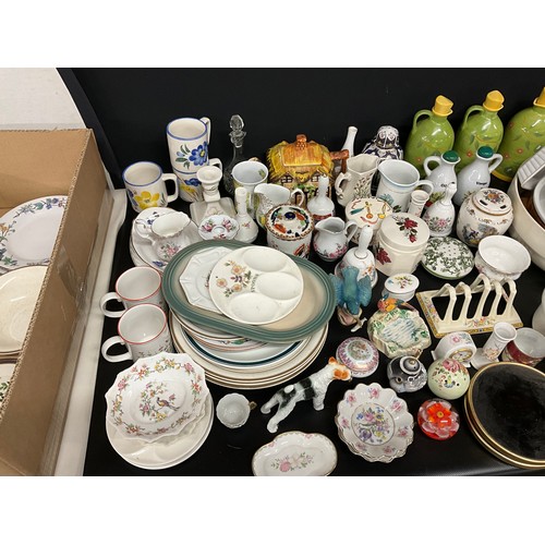 3 BOXES OF CHINA -PICQUOT WARE ETC