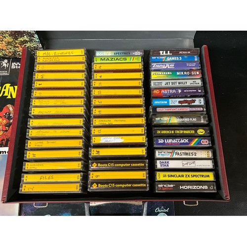 CRATE OF RECORDS INCLUDING BOX SETS WITH CASE OF SINCLAIR SPECTRUM ...