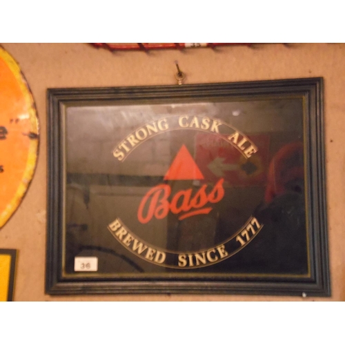 Painting on glass Bass Ale