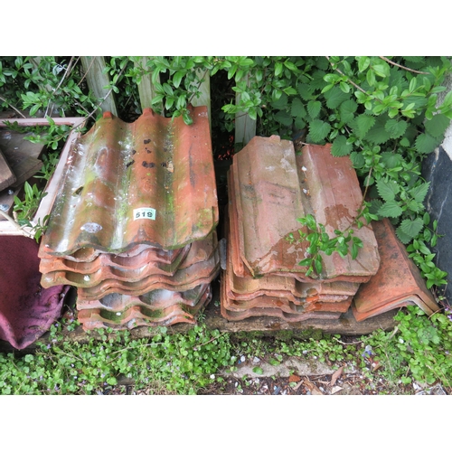 26 pan tiles & 3 ridge tiles