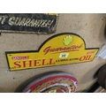 Cast iron shell sign 10" diameter