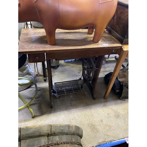 Singer sewing machine base