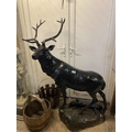 Cast iron stag, 5ft