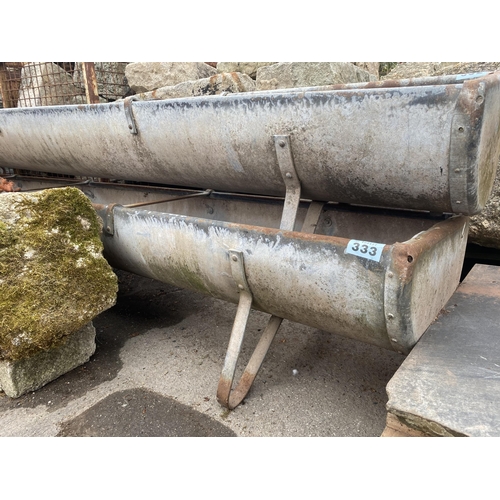 9ft galvanised sheep trough