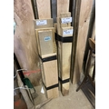 Four bundles of oak planks, average 34" length