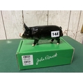Boxed Beswick Berkshire pig