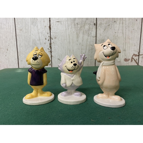 Three Beswick Top Cats, Brain, Fancy Fancy, Benny, ltd edition