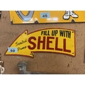 Cast iron Shell sign, 15"