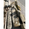 Granite gate post with pointed top, 90" length