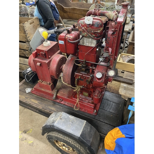 Ruston & Hornsby powered diesel generator on trailer, very economical ...