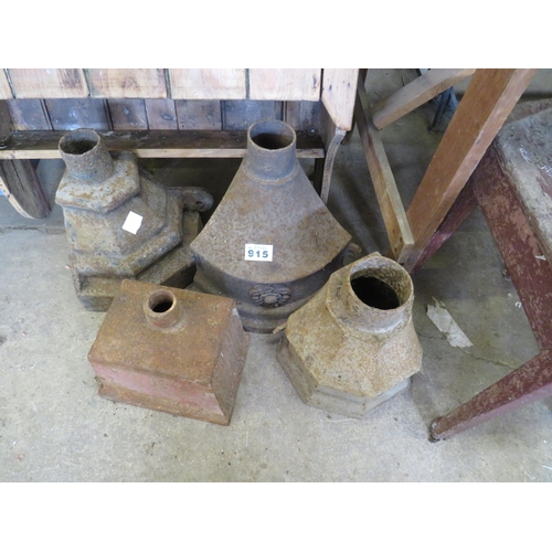 3 large gulley traps & 1 other height 13"
