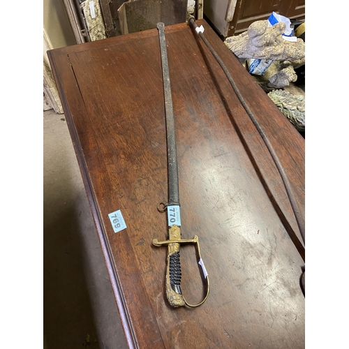 Sword in sheath