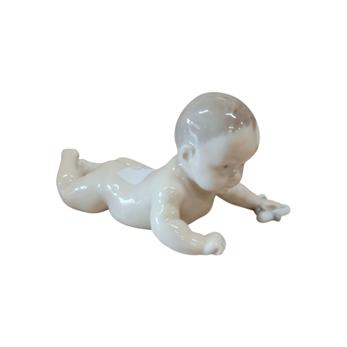 ROYAL COPENHAGEN FIGURE - CRAWLING BABY
