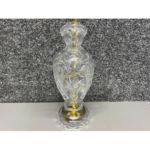 Carlos Remes cut crystal table lamp.