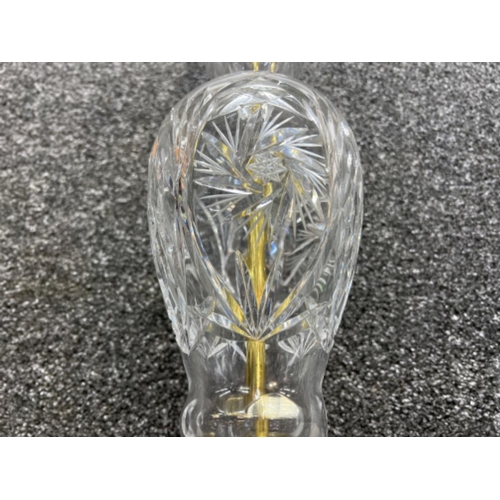 Carlos Remes cut crystal table lamp.