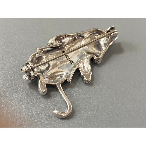 A silver Beatrix Potter character brooch, weight 6.17 grams