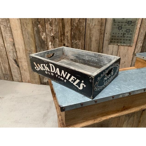 WOODEN HANDPAINTED JACK DANIELS TRAY
