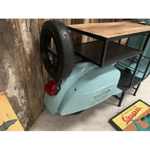 1970'S ORIGINAL BAJAJ VESPA UPCYCLED INTO A COUNTER/TABLE DISPLAY/HOME ...