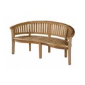 BRAND NEW PACKAGED SOLID TEAK PEANUT GARDEN BENCH