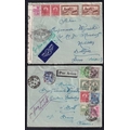 Inward Mail from Tunisia. A fine lot of multiple franked covers using ...