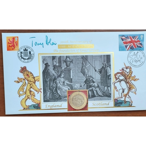 Coin/PNC cover collection (96 covers). Covers with £5 coins (16 ...