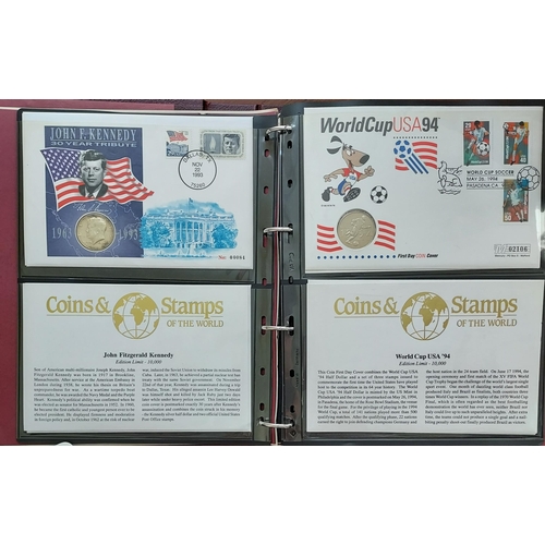 Coin/PNC cover collection (96 covers). Covers with £5 coins (16 ...