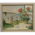 Vintage Raymond Wintz Print Titled 'The Geranium' Measures 24 inches by ...