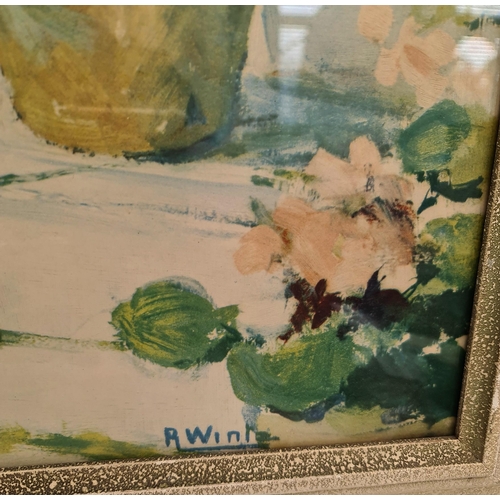 Vintage Raymond Wintz Print Titled 'The Geranium' Measures 24 inches by ...
