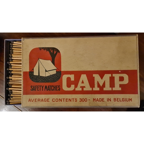 Vintage Box of Large Camp Safety Matches Previously Used as a Shop ...