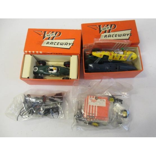 V.I.P. Raceways F1 B.R.M. in green, boxed, G-E, and a quantity of V.P.P ...