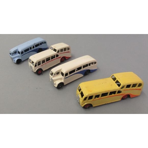Twenty three bus and coach models by Dinky, most items repainted, F ...