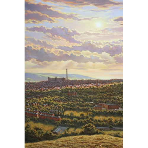 JIM SMITH (b.1959), View of Bradford, oil on canvas, signed, 25 1/2" x ...