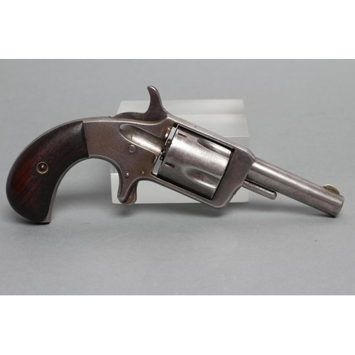 A RARE "TRUE BLUE" .32 RIMFIRE REVOLVER, the 2 1/2" barrel stamped with ...
