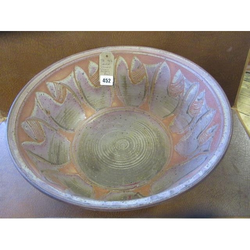 LARGE STUDIO POTTERY BOWL PROBABLY BY ERIC STOCKL HELYG