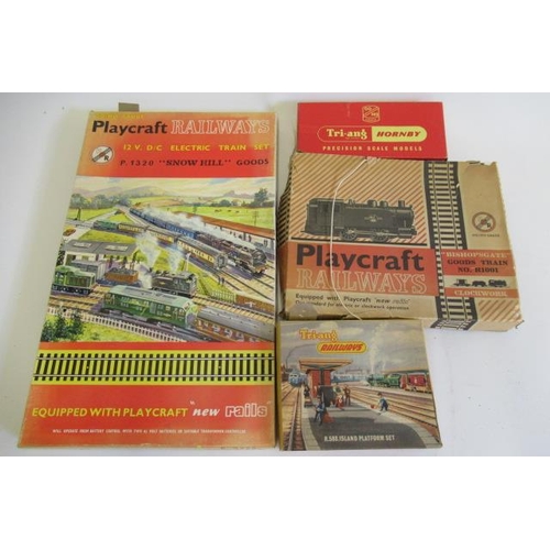 Playcraft electric train set Snowhill Goods, clockwork set Bishopsgate ...