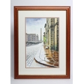 STUART HIRST (b.1950) Salts Mills, Saltaire, Bradford, watercolour and ...