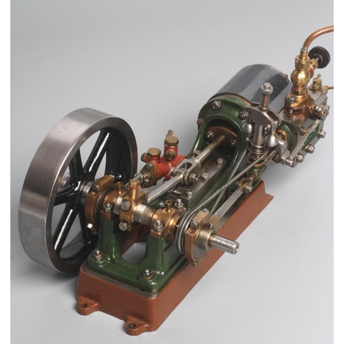 A Stuart No.9 horizontal engine with working regulator, water pump and ...
