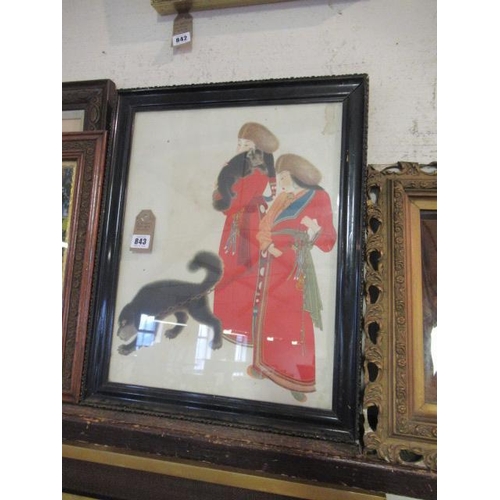 TWO FRAMED JAPANESE PRINTS