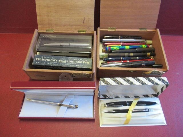 TWO BOXES OF PENS