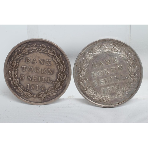 A CONSECUTIVE RUN OF GEORGE III BANK TOKENS, 1812 to 1815 inclusive, 3 ...