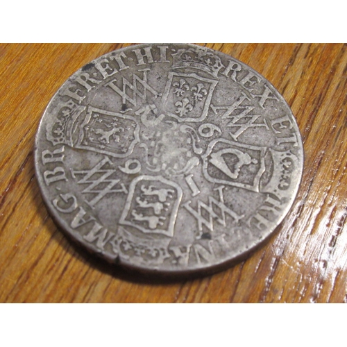 1692 WILLIAM AND MARY QVINTO LEGEND SILVER CROWN