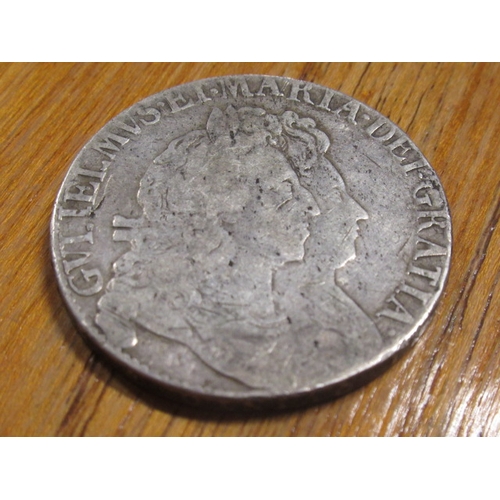 1692 WILLIAM AND MARY QVINTO LEGEND SILVER CROWN