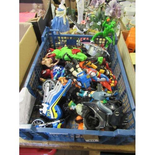 BOX OF ACTION FIGURES