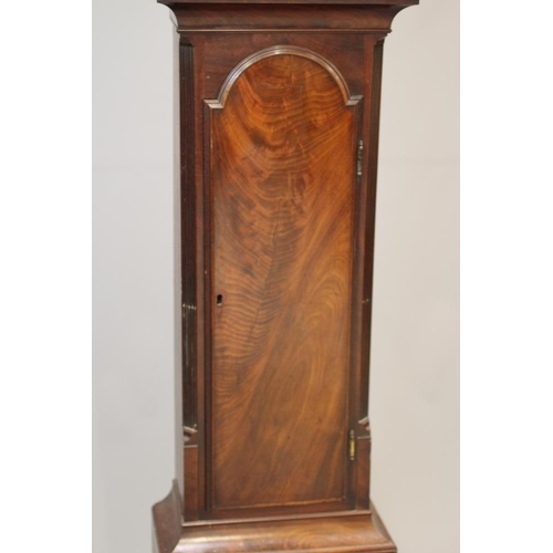A MAHOGANY LONGCASE CLOCK SIGNED J. SHARP, CORNERHOUSE, LONDON BRIDGE ...