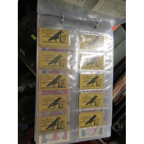 BINDER OF PLAYERS OGDENS AND GALLAGER CIGARETTE CARDS