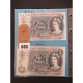 TWO PAGE AND FORDE MINT £5 NOTES AND A £1 AND 10 SHILLING BANK NOTES