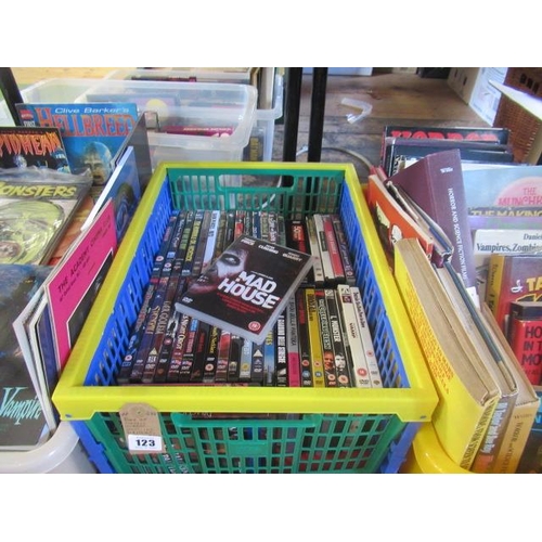 BOX OF CLASSIC HORROR DVDS INCLUDING HAMMER MARIO BAVA AND ED WOOD