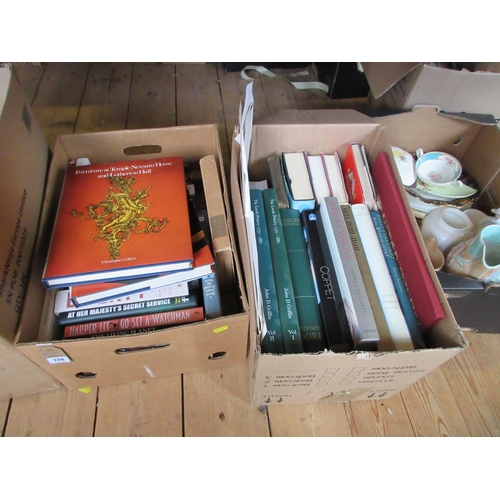 TWO BOXES OF BOOKS
