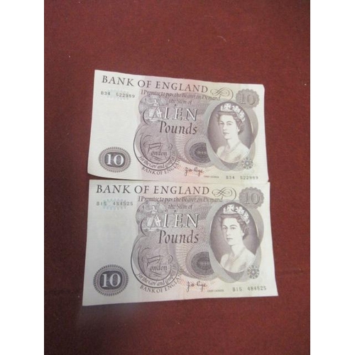 TWO PAGE £10 BANK NOTES